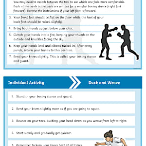 Boxing Drills for Kids - Boxercise Circuit Activities - KS2