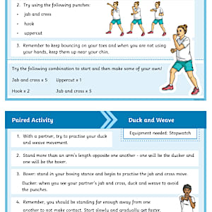 Boxing Drills for Kids - Boxercise Circuit Activities - KS2
