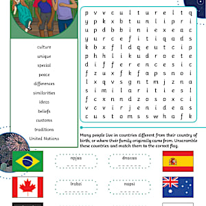 👉 Celebrating Cultural Diversity Activity Sheets
