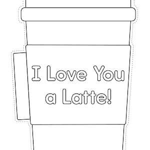 I Love You a Latte Card | Valentine's Day | Twinkl USA