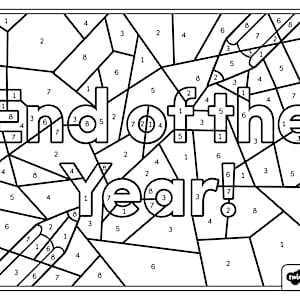 End of Year Reflection Coloring Sheet for Special Education