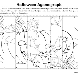 Halloween Agamograph Craft for 3rd-5th Grade | Twinkl USA