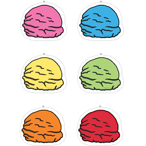 Ice Cream Colour Matching Activity Cut-Outs