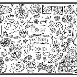 Cute Day of the Dead Coloring Pages | Twinkl USA