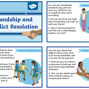 Friendship and Conflict Resolution Scenario Cards