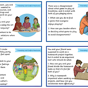 Friendship and Conflict Resolution Scenario Cards