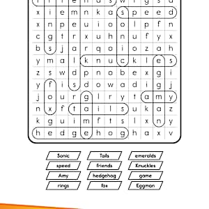 Sonic Wordsearch - Sonic X Twinkl