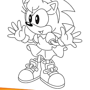 Classic Sonic Coloring Sheets - Sonic - Twinkl