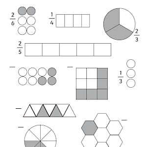 Color and Label Fractions Activity Sheet