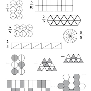 Color and Label Fractions Activity Sheet