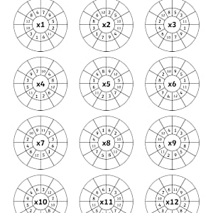 Multiplication Wheel Worksheet - Maths - KS2 - Twinkl