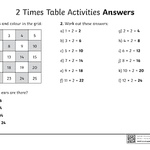 2 Times Tables Worksheet | Resource | Twinkl USA