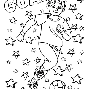 Football Doodle Colouring Pack | Kids Summer Activities