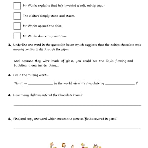 Charlie and the Chocolate Factory: Reading Comprehension