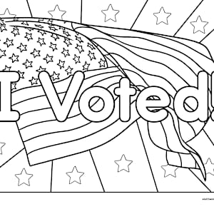 Voting Coloring Pages | Election Day | Twinkl USA - Twinkl