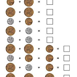 👉 Adding Coins to 10p Worksheet - Maths - KS1 - Twinkl