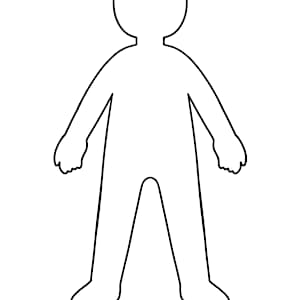 Child's Body Map Template