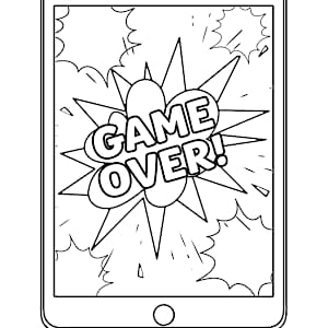 Gaming Colouring Sheets | Free Colouring Pages (Ages 7 - 11)