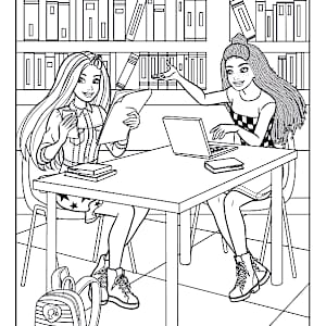 Printable Barbie Colouring Pages | Barbie: It Takes Two