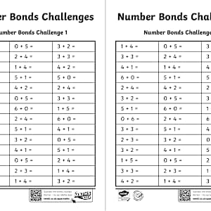 Number Bond Challenge Worksheet Pack | Maths | Twinkl