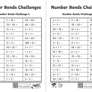 Number Bond Challenge Worksheet Pack | Maths | Twinkl