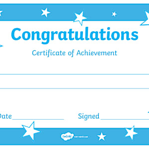 Printable Congratulations Certificate Template | Twinkl