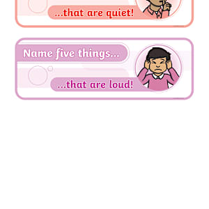 Name Five Things Challenge Cards ~ Twinkl