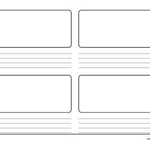 Blank Storyboard Writing Frame Templates