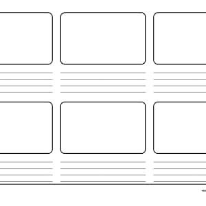 Blank Storyboard Writing Frame Templates