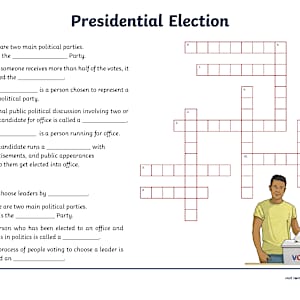 Presidential Election Crossword Puzzle for Kids | Twinkl USA
