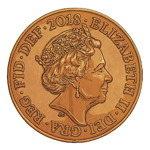 A4 British (UK) Coin Cut-Outs