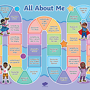 All About Me Board Game | Twinkl | Kindergarten