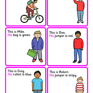 Possessive Pronouns Cut Out Cards | Twinkl