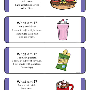 'What Am I?' Food-Themed Guessing Game Riddles for Kids