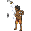 Taking a Shower Multi-Step Sequencing Cards for Special Ed